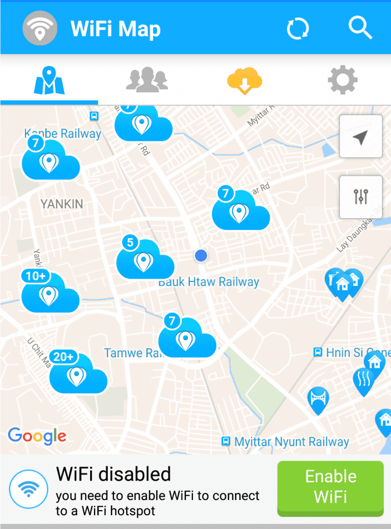 Yangon WiFi Map in your pocket - Internet in Myanmar